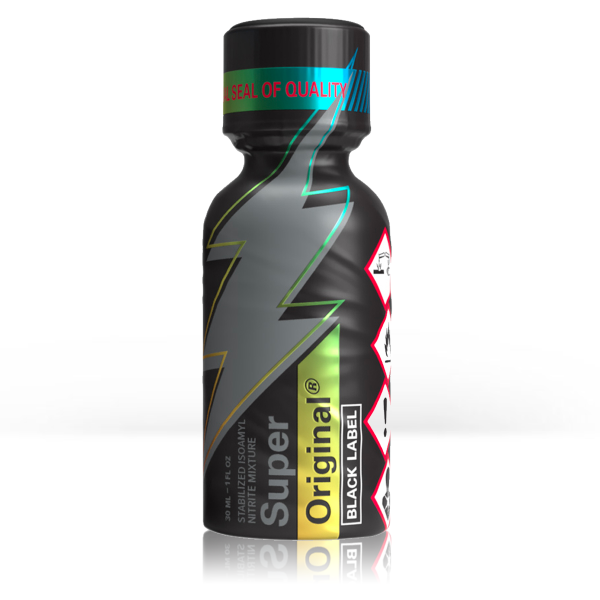Super Original® Black Label 30ml - Poppers Afrodisíaco Ultra Fuerte
